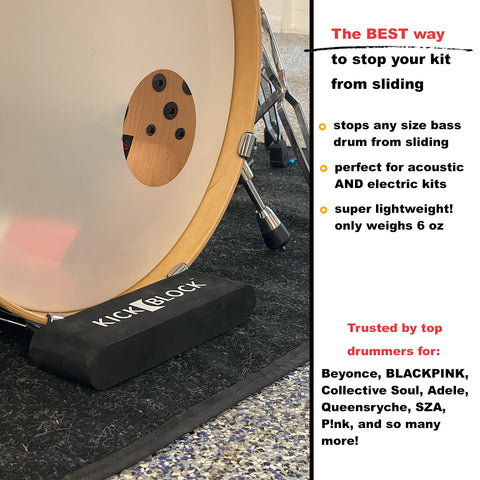 The #1 Tool For Drummers - KickBlock Bass Drum Anchor – KickBlock Products